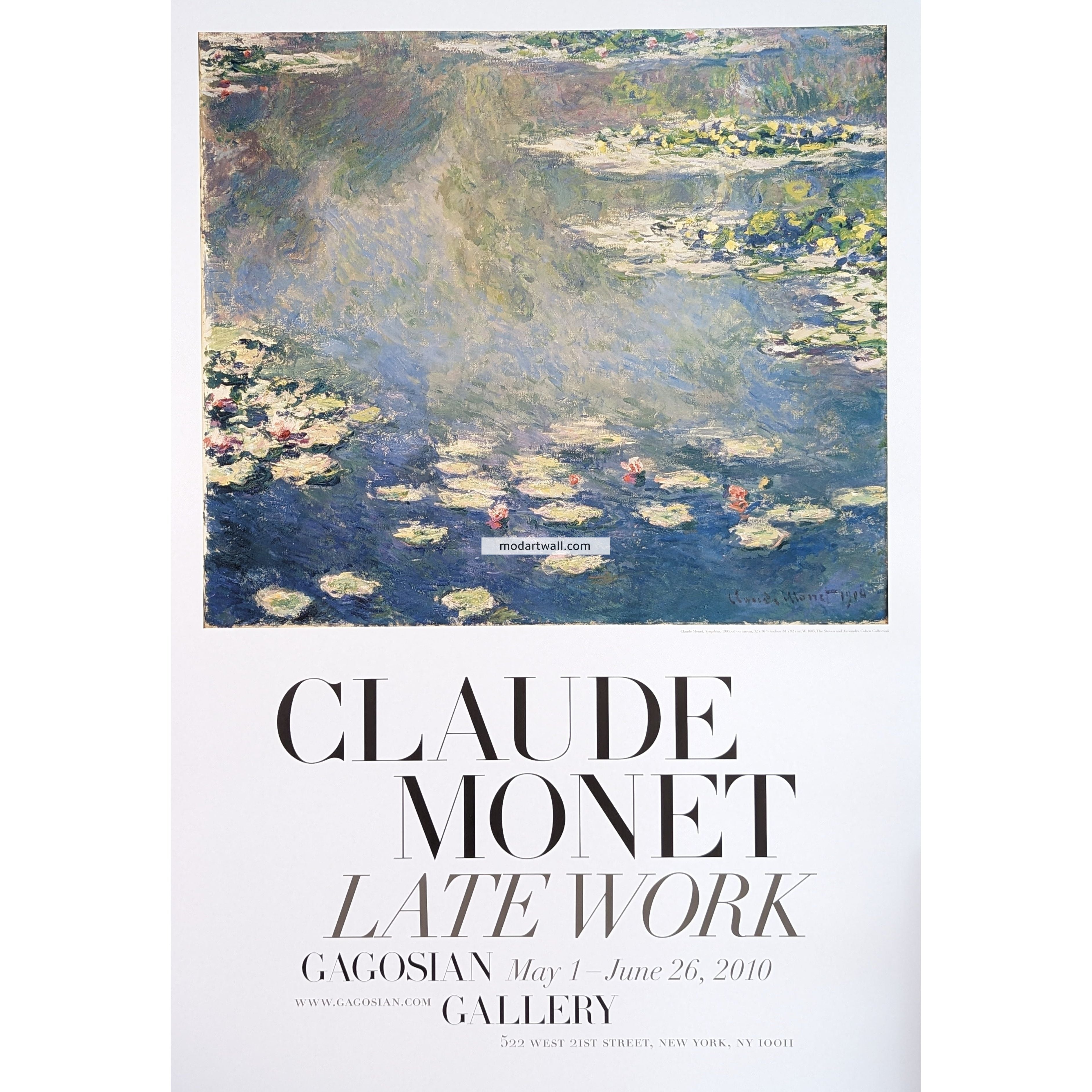 Claude Monet original exhibition poster Late Work – ModArtWall