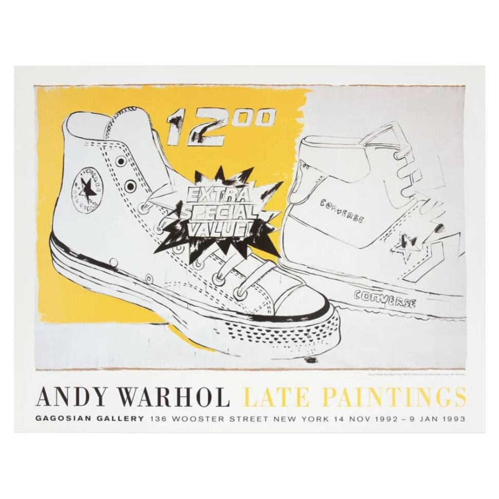 Andy Warhol original exhibition poster The Late Paintings 1992 – ModArtWall